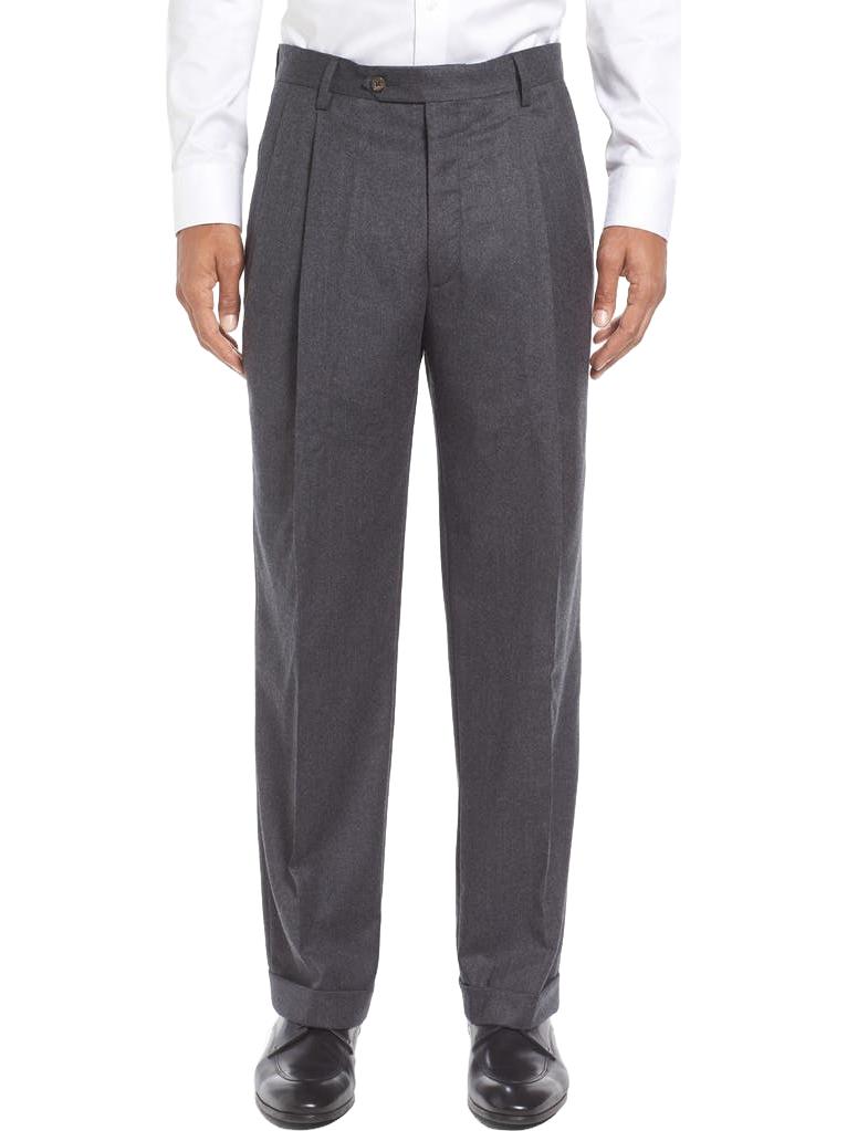 BERLE BERLE Lightweight Flannel Pleated Trousers